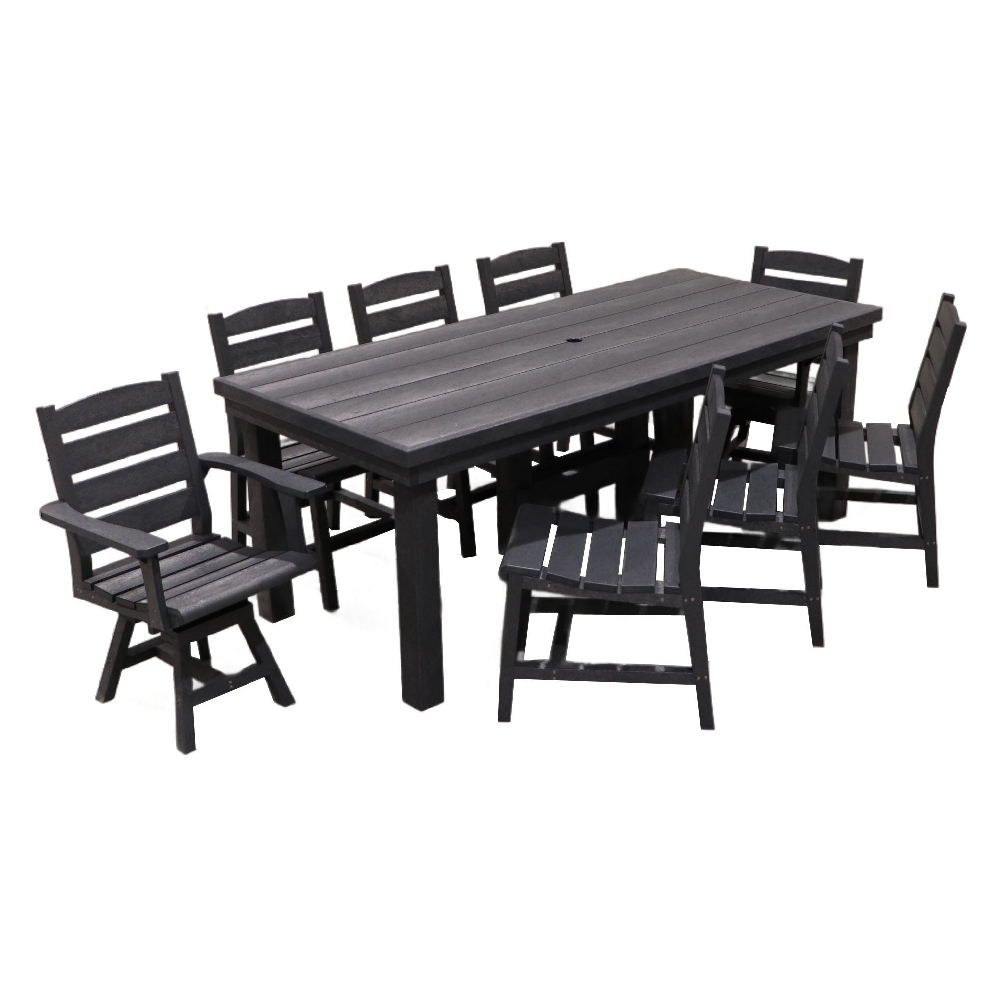 CR Plastics 84" Napa Dining Set – Sun Country Patio Furniture