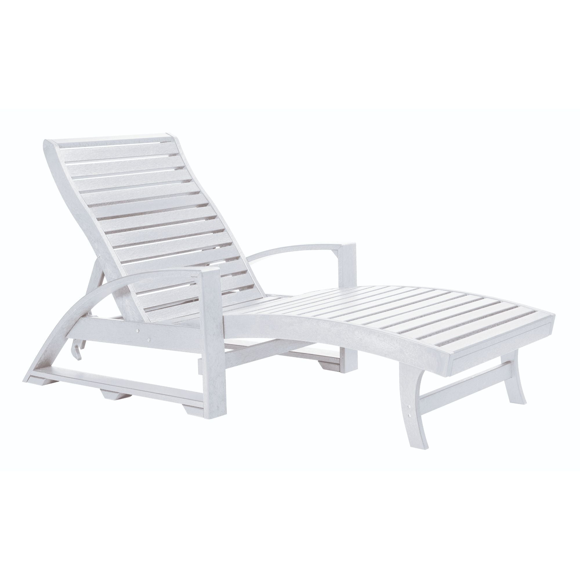 CR Plastics L38 Chaise Lounge with hidden wheels